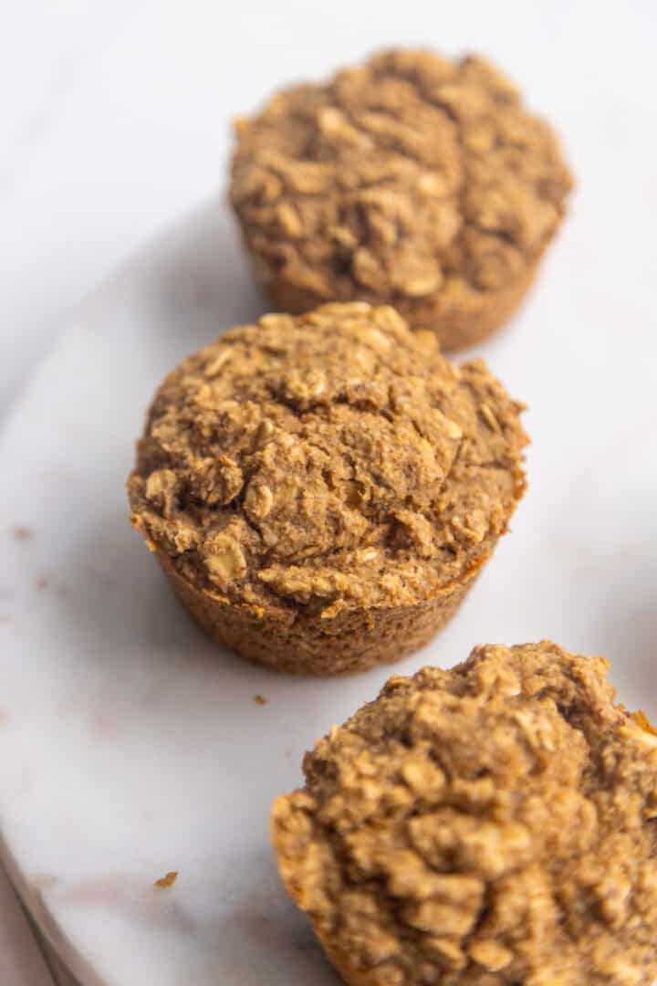 Vegan Oat Bran Muffins - Becoming You With Julie