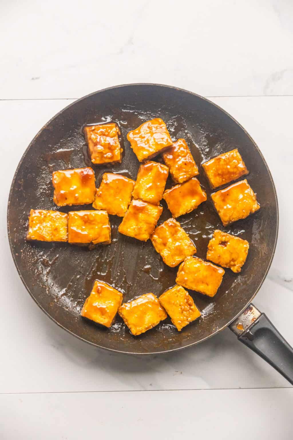 Sticky Maple Glazed Tofu (Pan-Fried) - Becoming You With Julie