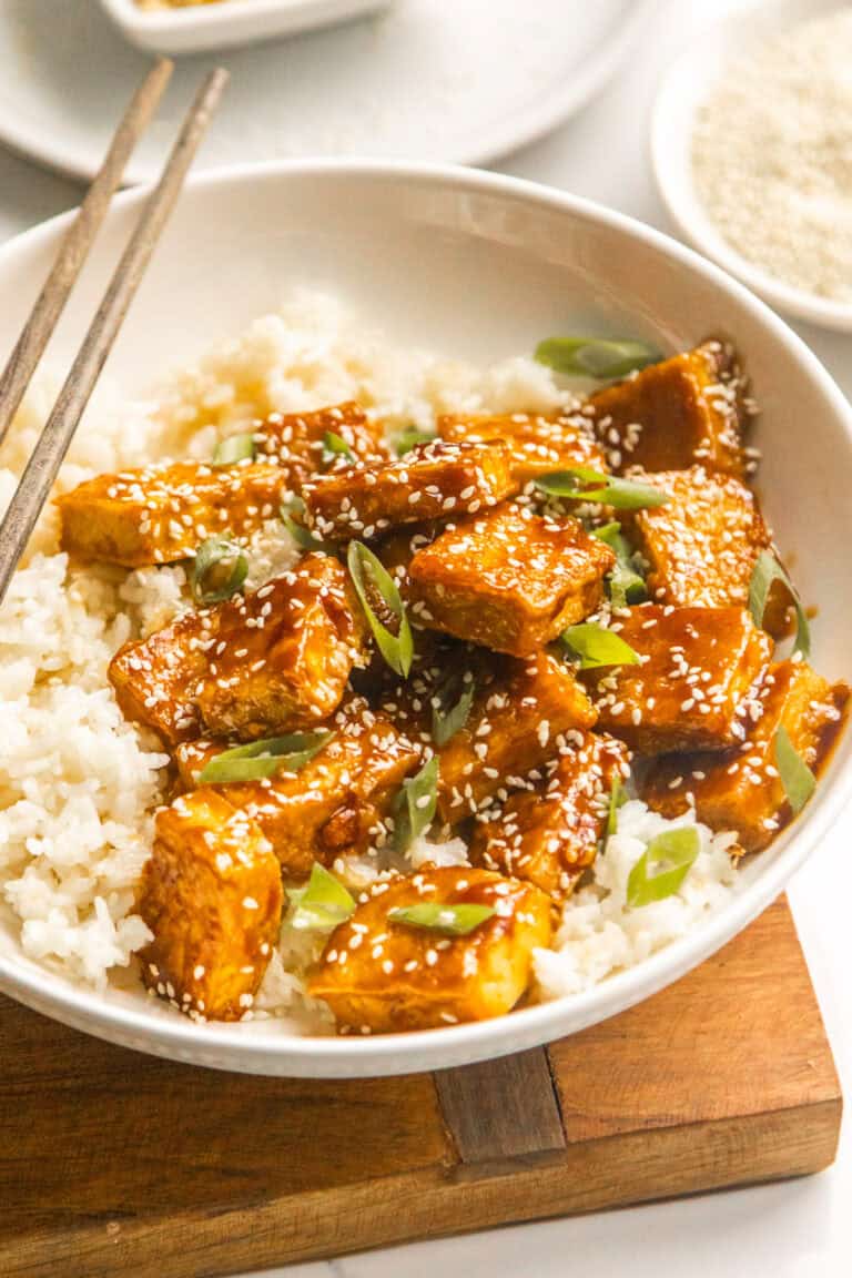 Sticky Maple Glazed Tofu (Pan-Fried) - Becoming You With Julie