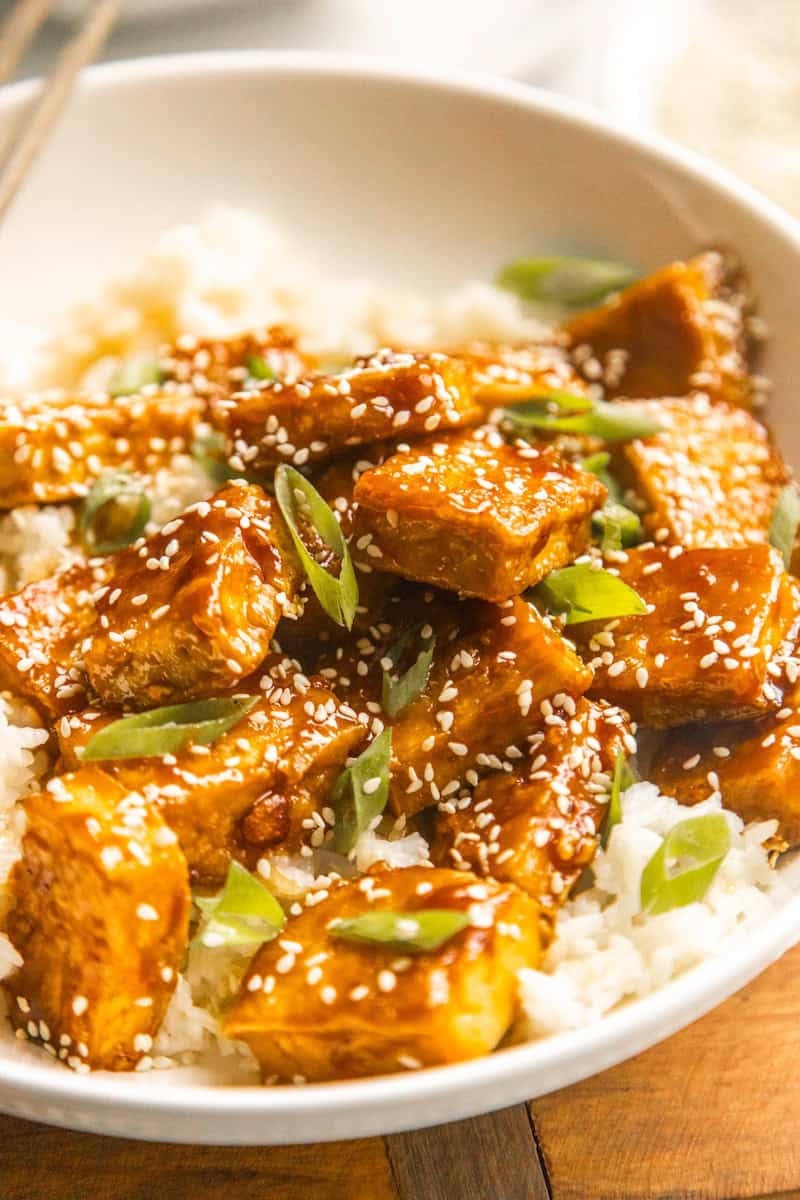 Sticky Maple Glazed Tofu (Pan-Fried) - Becoming You With Julie