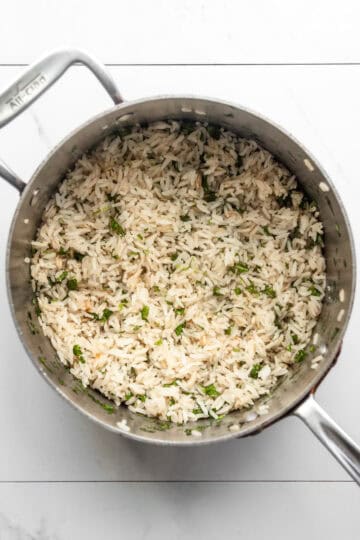 Rice for Burritos (Easy Lime Cilantro Rice Recipe) - Becoming You With ...