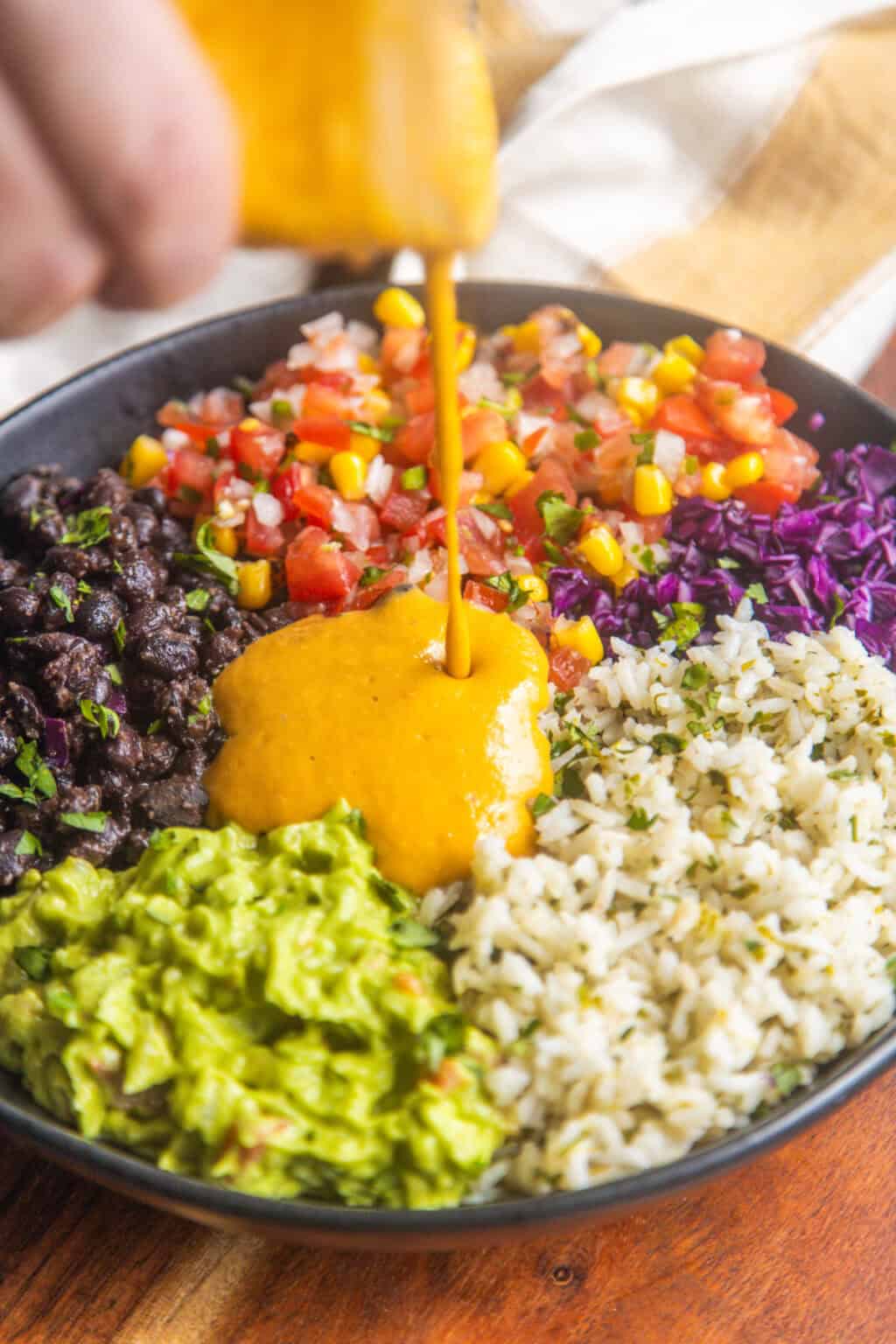 Mexican Rice Bowl Recipe (Vegan Chipotle Bowl) - Becoming You With Julie